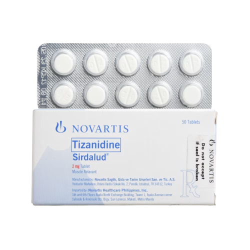 SIRDALUD Tizanidine Hydrochloride 2mg Tablet 50's price in the Philippines | MedsGo Pharmacy